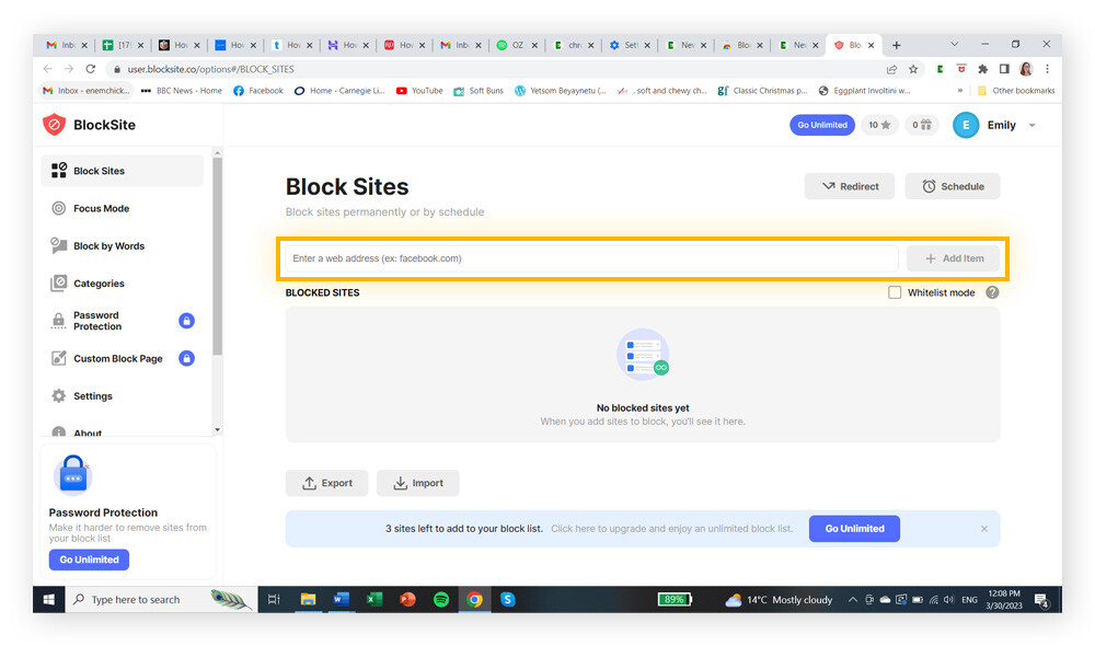 Étapes simples pour bloquer un site web dans Chrome
